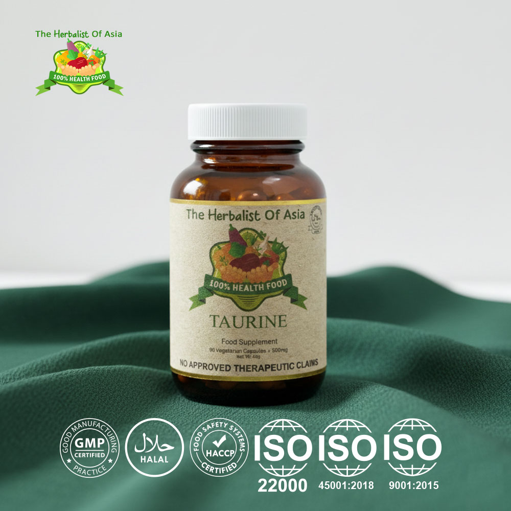 The Herbalist Of Asia Taurine Capsule 500mg 90 Vegetarian Capsules ...
