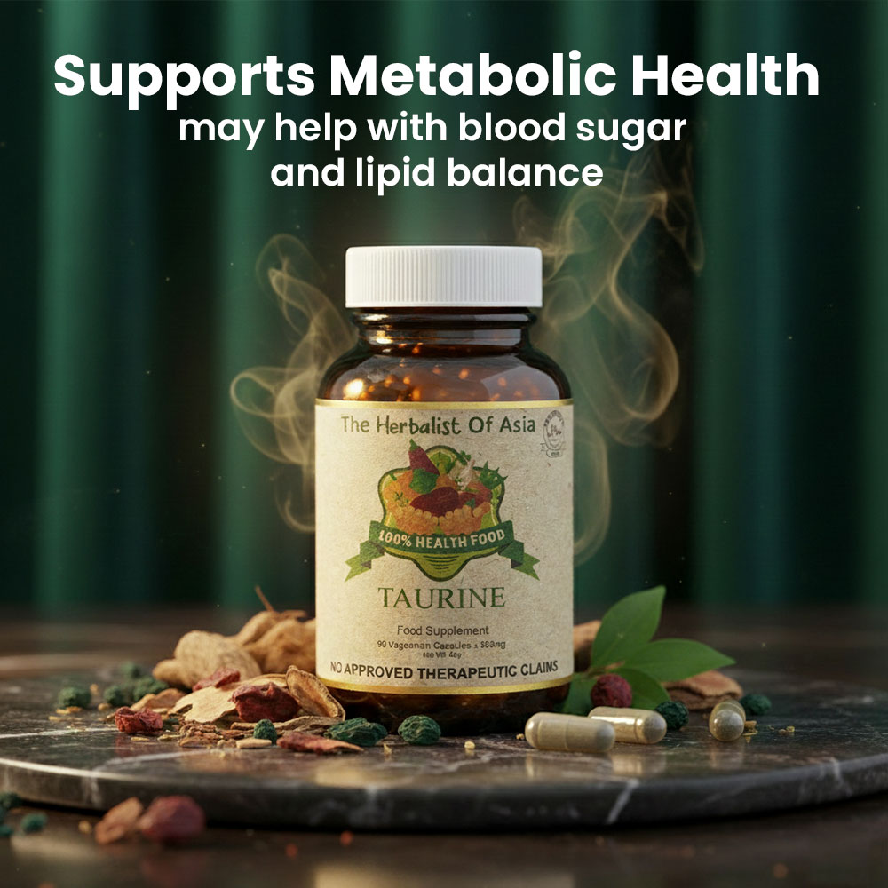 The Herbalist Of Asia Taurine Capsule 500mg 90 Vegetarian Capsules ...